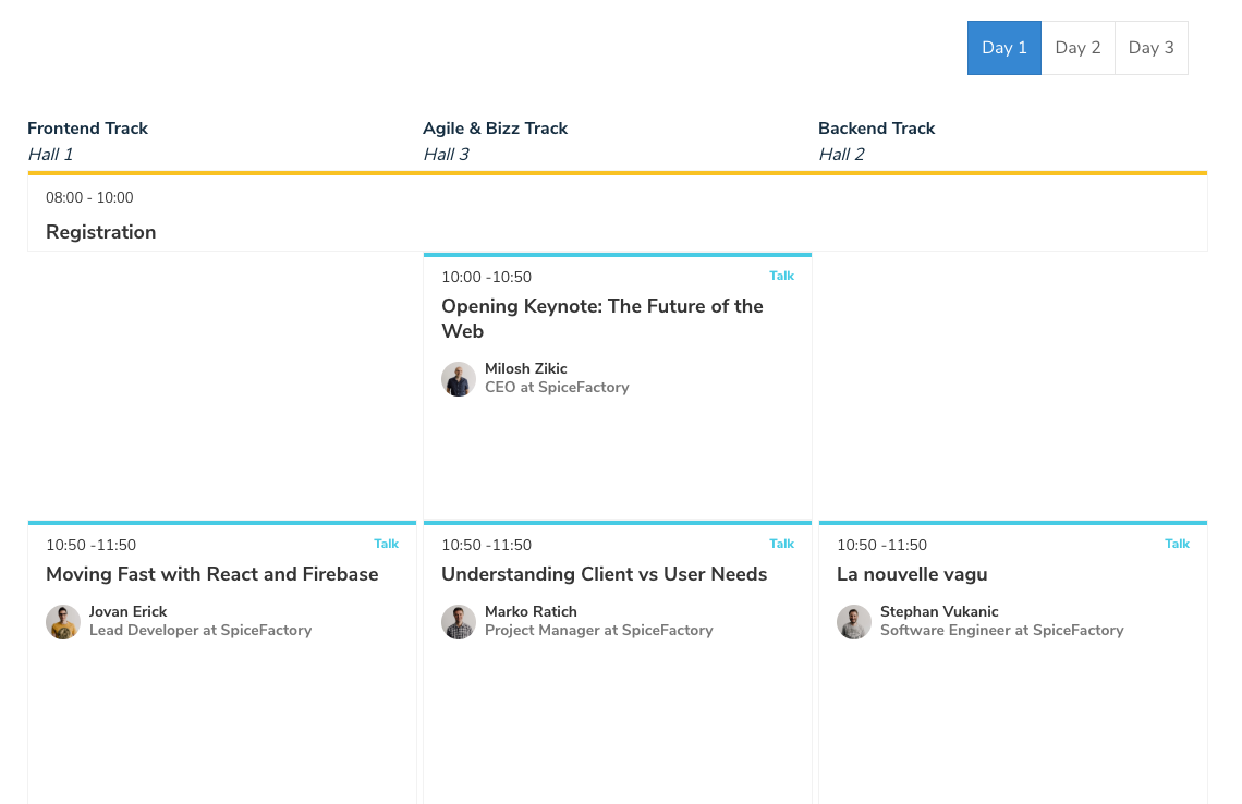 Design the Perfect Conference Programme